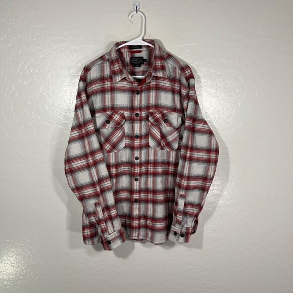 Pendleton | Shirts | Pendleton Burnside Flannel Shirt Mens Large Red ...